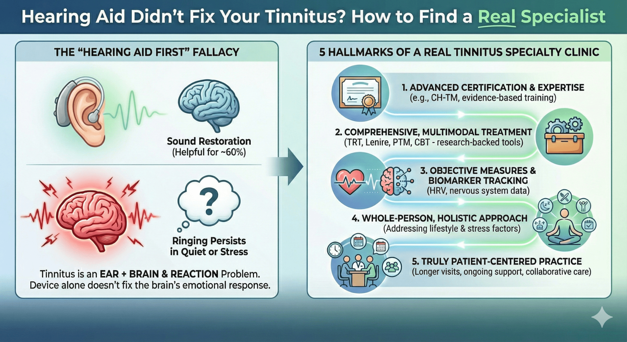 Hearing Aid Didn’t Fix Your Tinnitus? How to Find a Real Tinnitus ...