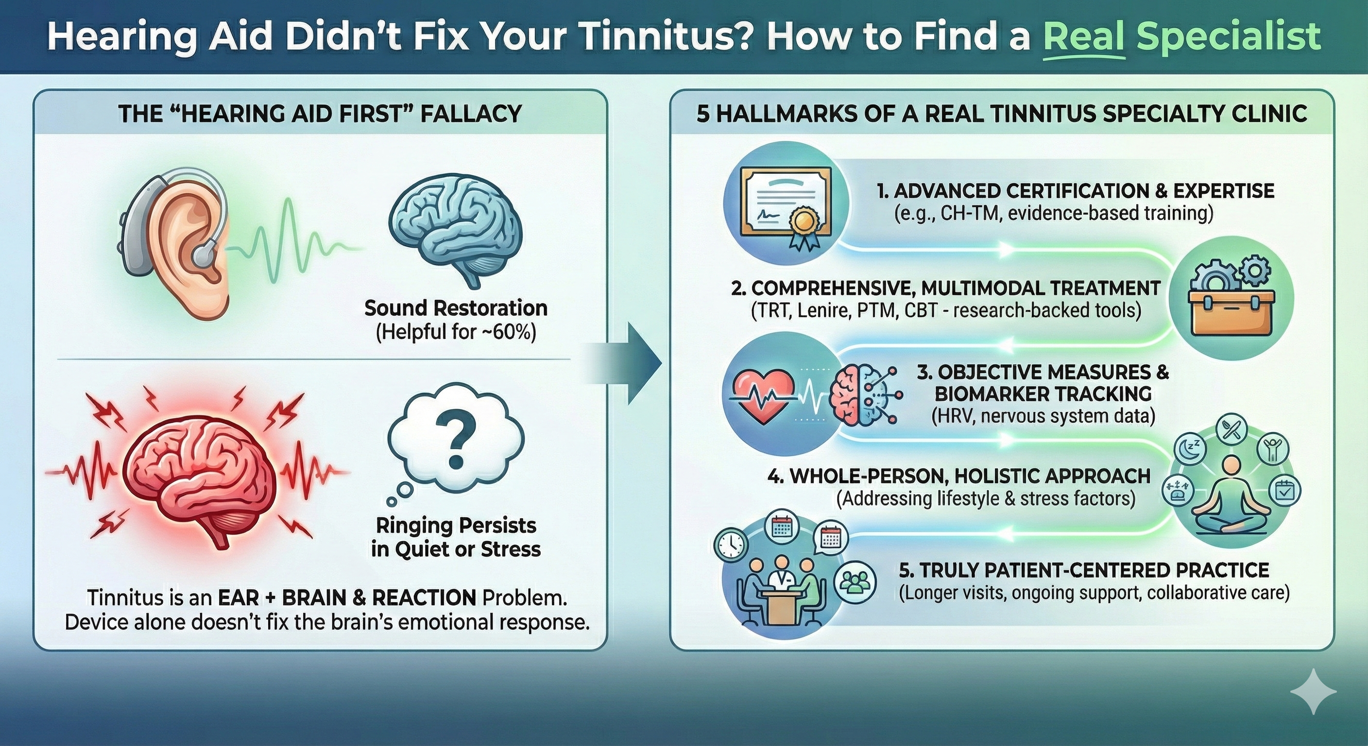 Hearing Aid Didn’t Fix Your Tinnitus? How to Find a Real Tinnitus ...